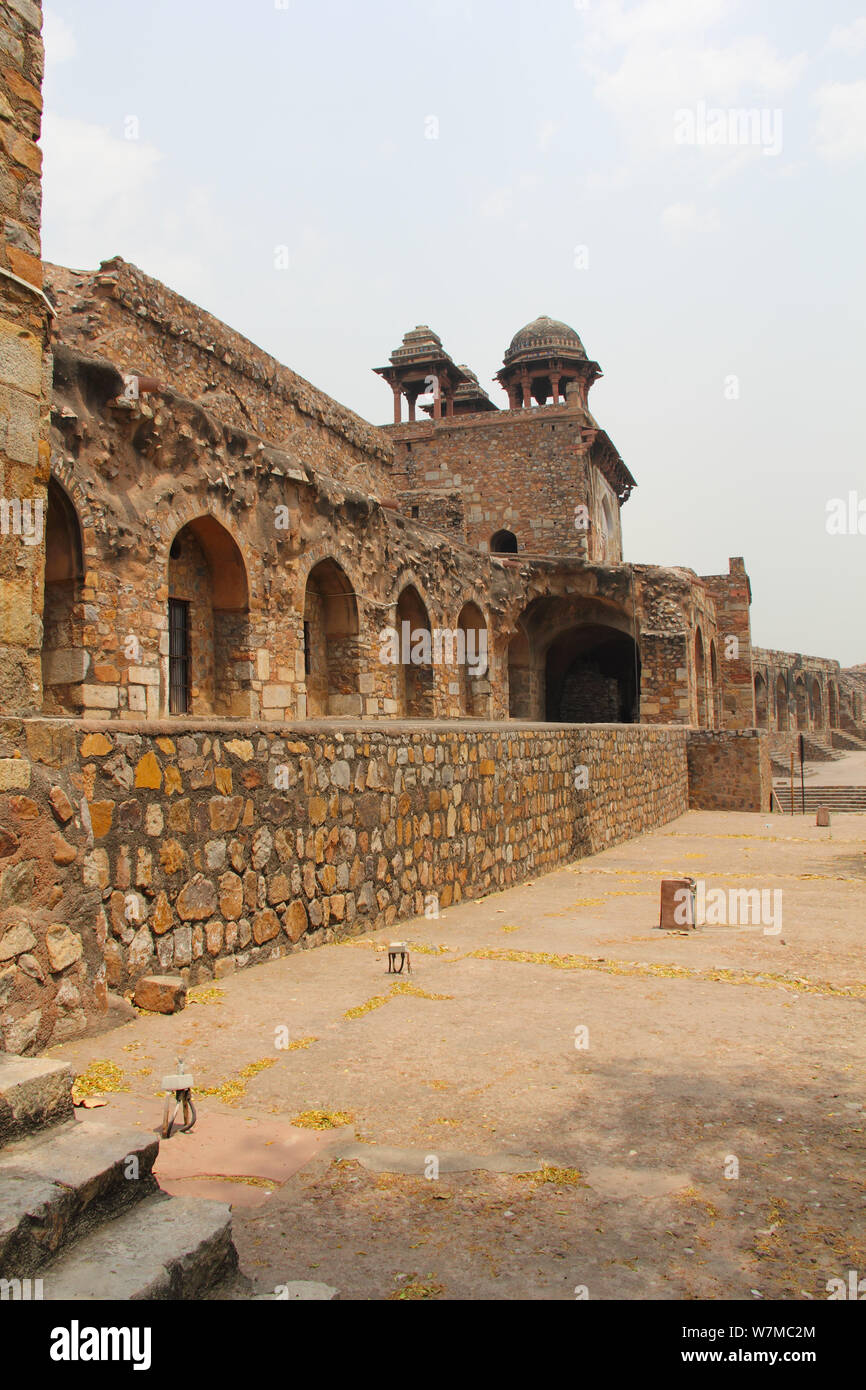 Old fort of delhi purana qila architecture hi-res stock photography and ...