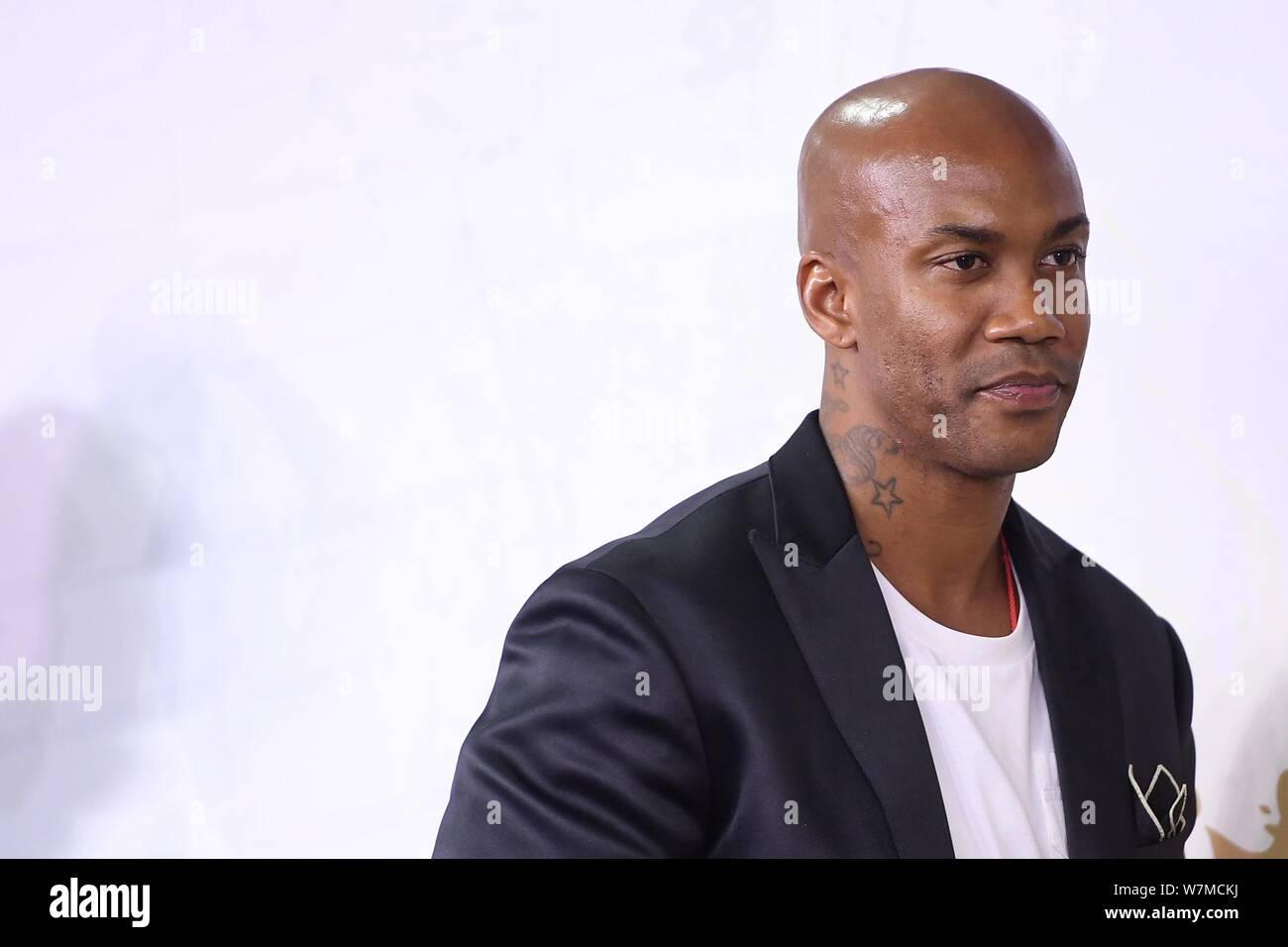 American basketball player Stephon Xavier Marbury attends a press ...