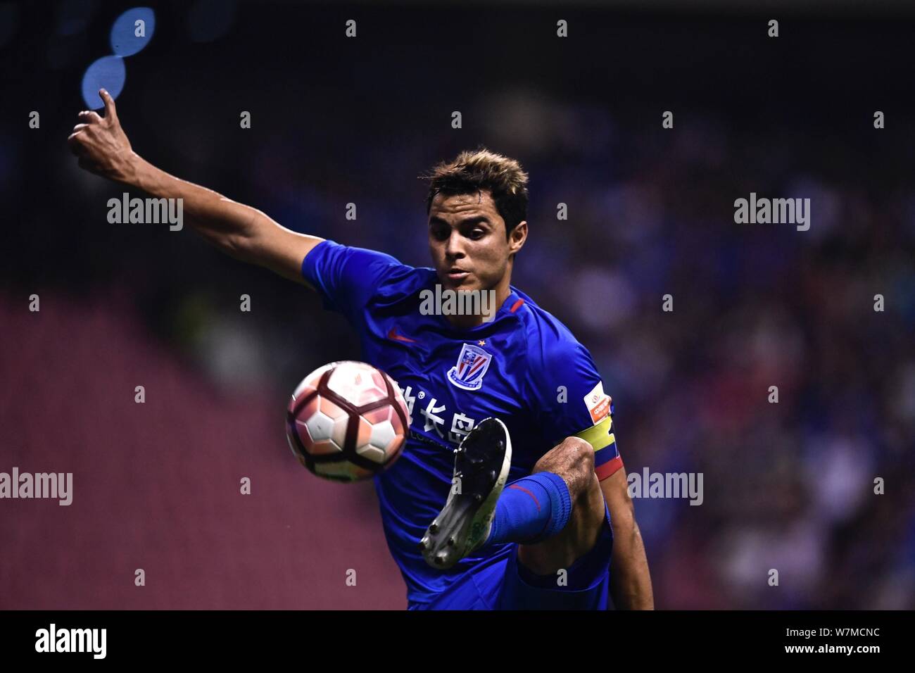 Colombian football player Giovanni Moreno of Shanghai Greenland Shenhua ...