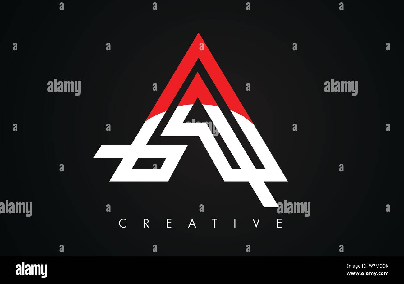 A Letter Red and Black Design Logo. Letter A Icon Logo with Monogram ...