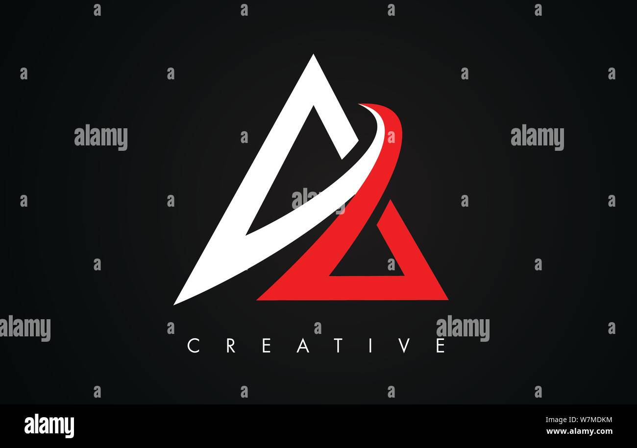 A Letter Red and Black Design Logo. Letter A Icon Logo with Monogram ...