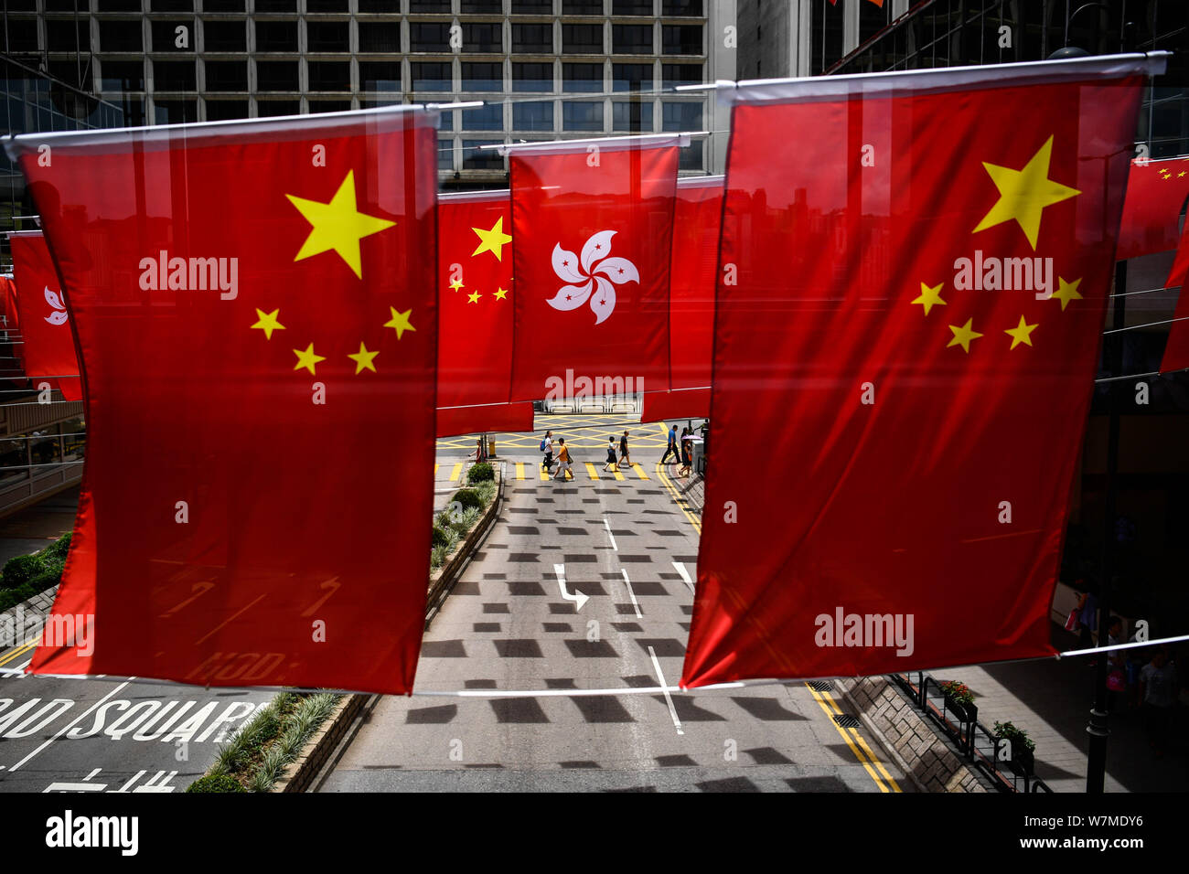 Flags of China and Hong Kong Special Administrative Region of the ...