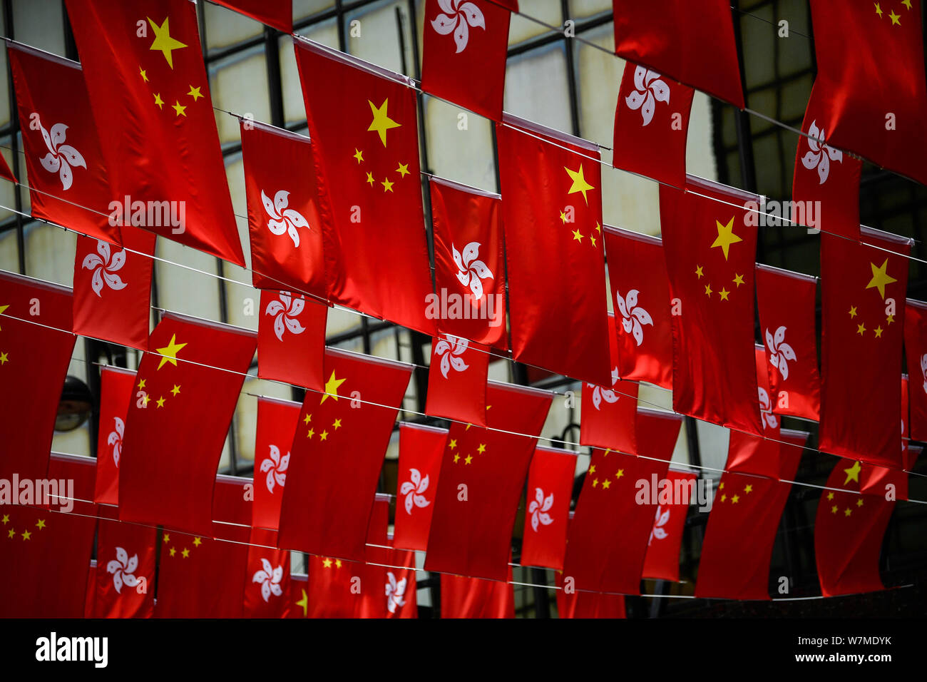 Flags of China and Hong Kong Special Administrative Region of the ...