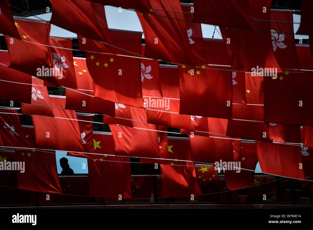 Flags of China and Hong Kong Special Administrative Region of the ...