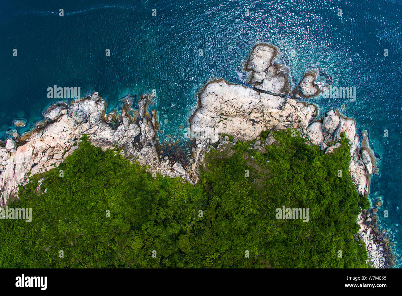 This picture released on 24 July 2017 shows an aerial view of the ...