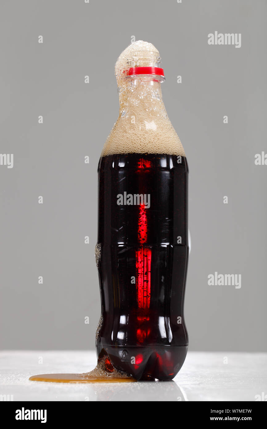 Soda Bottle Overflowing