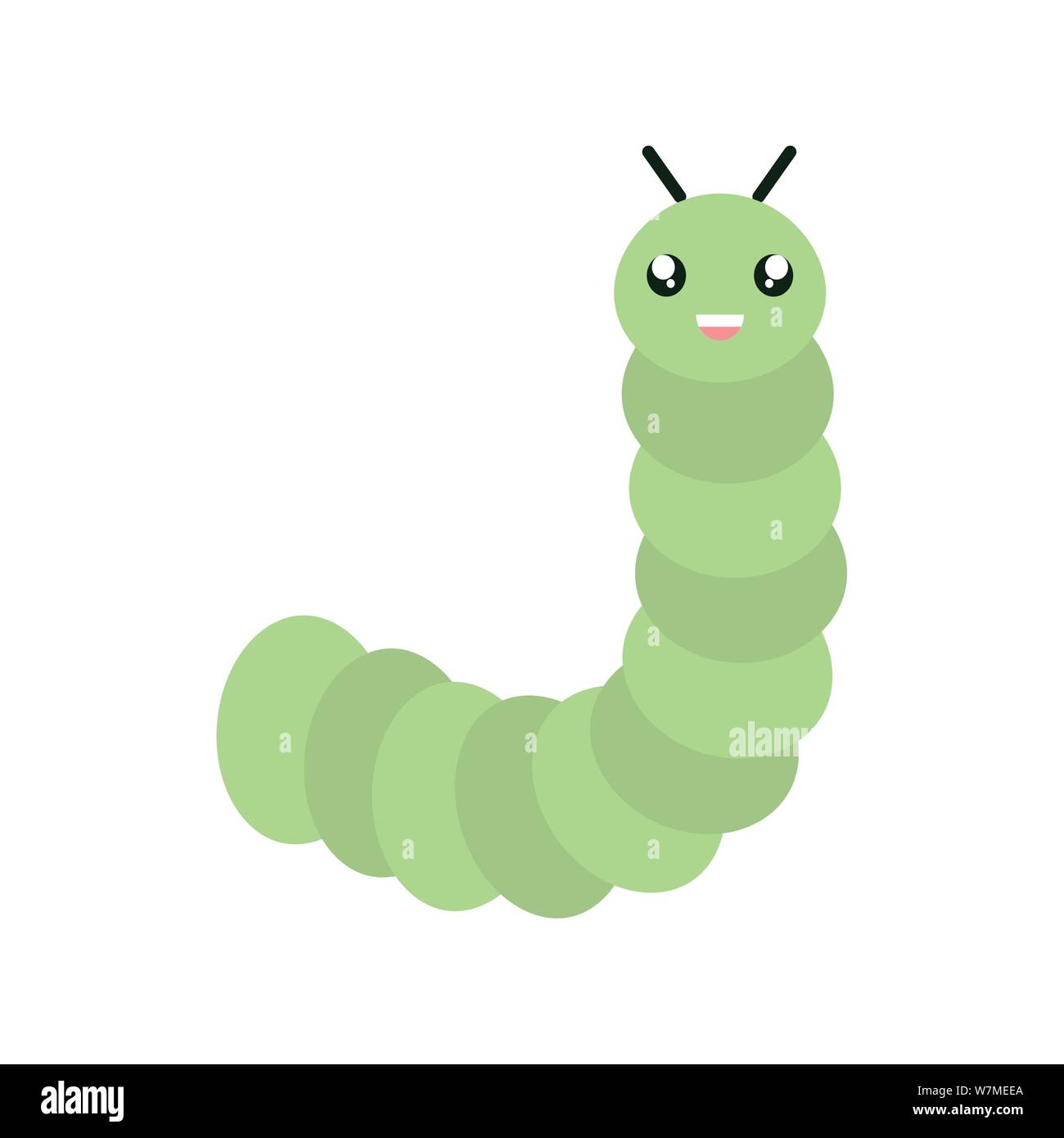 Cute Inchworm Clipart