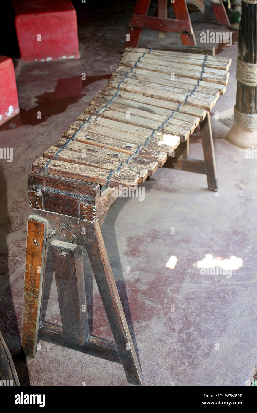 Musical instrument called Marimba at Shakaland Zulu Cultural Village ...