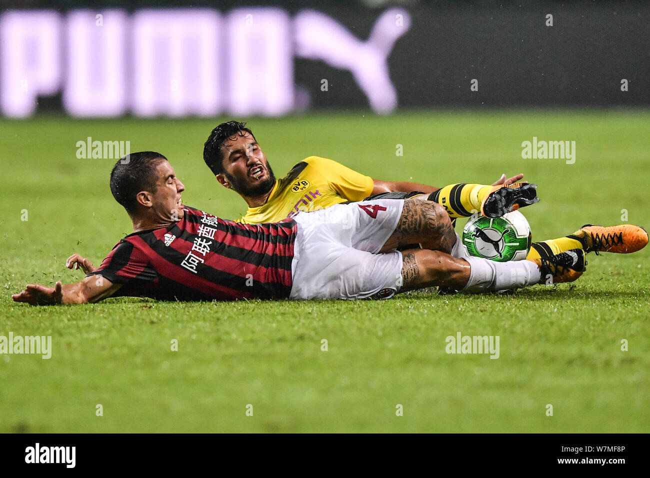 Turkish football player Nuri Sahin, right, of Borussia Dortmund ...