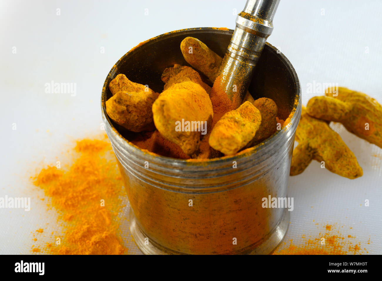 Turmeric haldi powder in hi-res stock photography and images - Alamy
