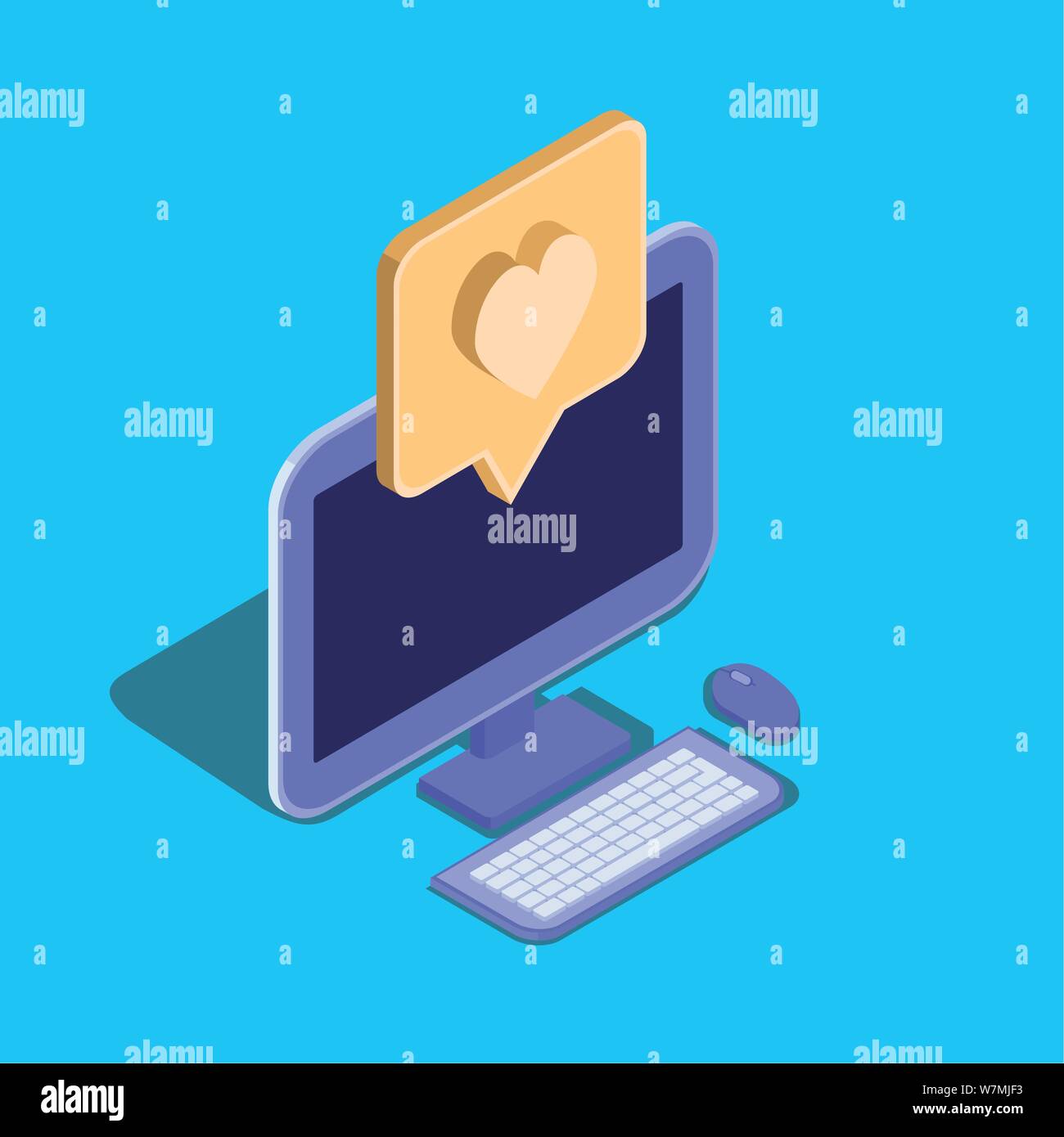 desktop computer technology device icon Stock Vector Image & Art - Alamy