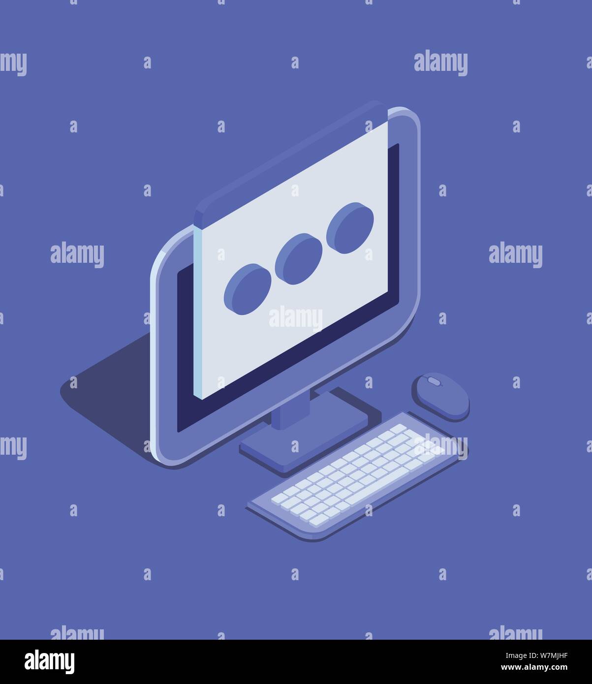 desktop computer technology device icon Stock Vector Image & Art - Alamy