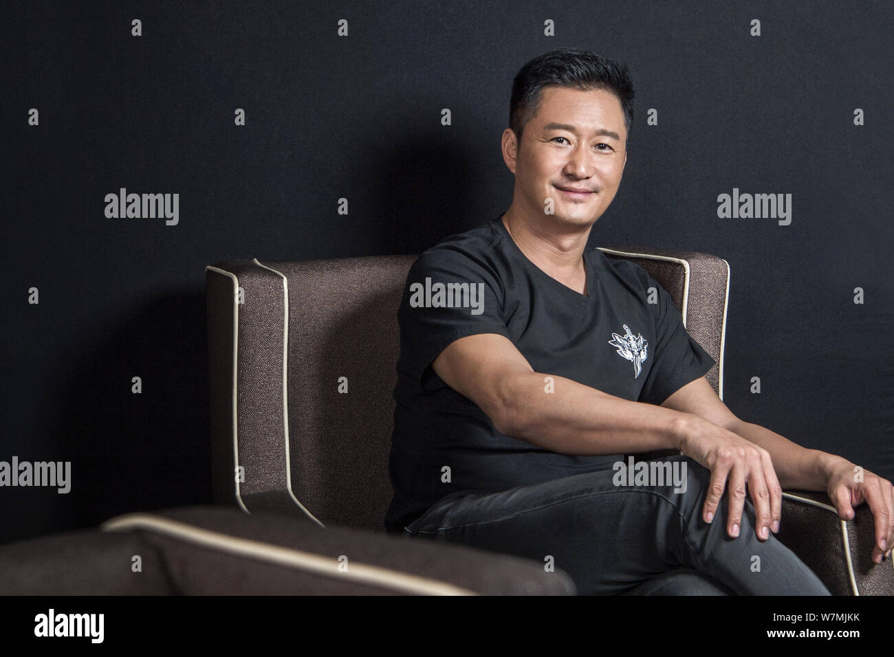 Chinese actor Wu Jing poses for portrait photos during an exclusive ...
