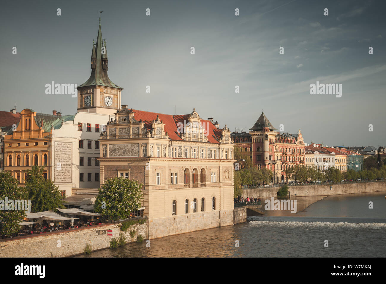 Prague, Czech Republic - May 1, 2017: Prague old town view at summer ...
