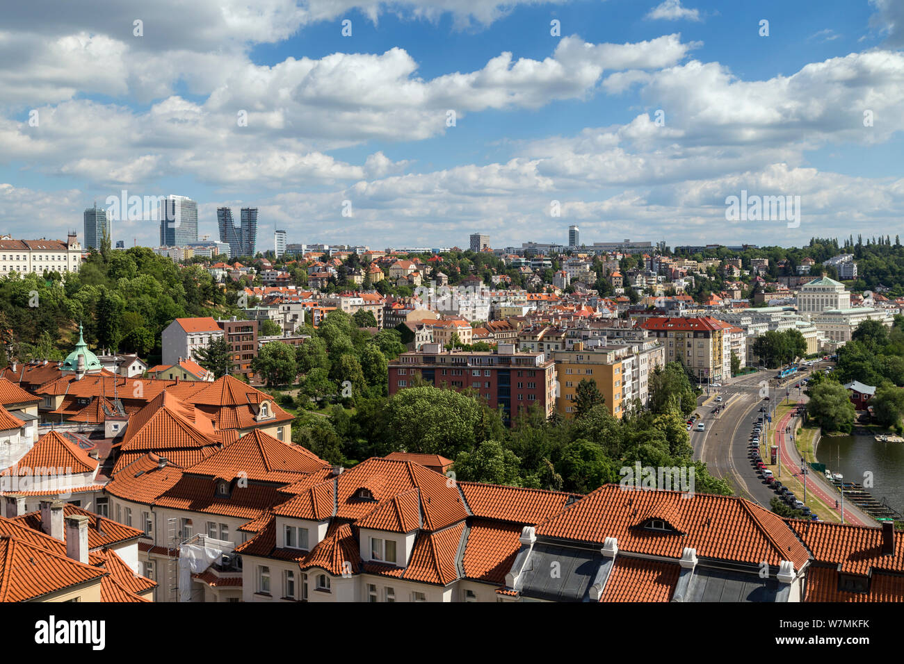 Green roof building in prague hi-res stock photography and images - Alamy