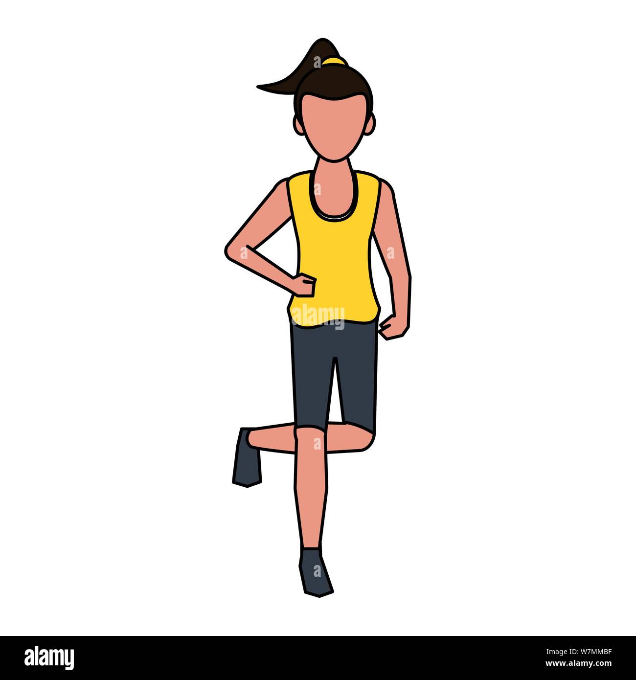 fitness sport lifestyle workout cartoon Stock Vector Image & Art - Alamy