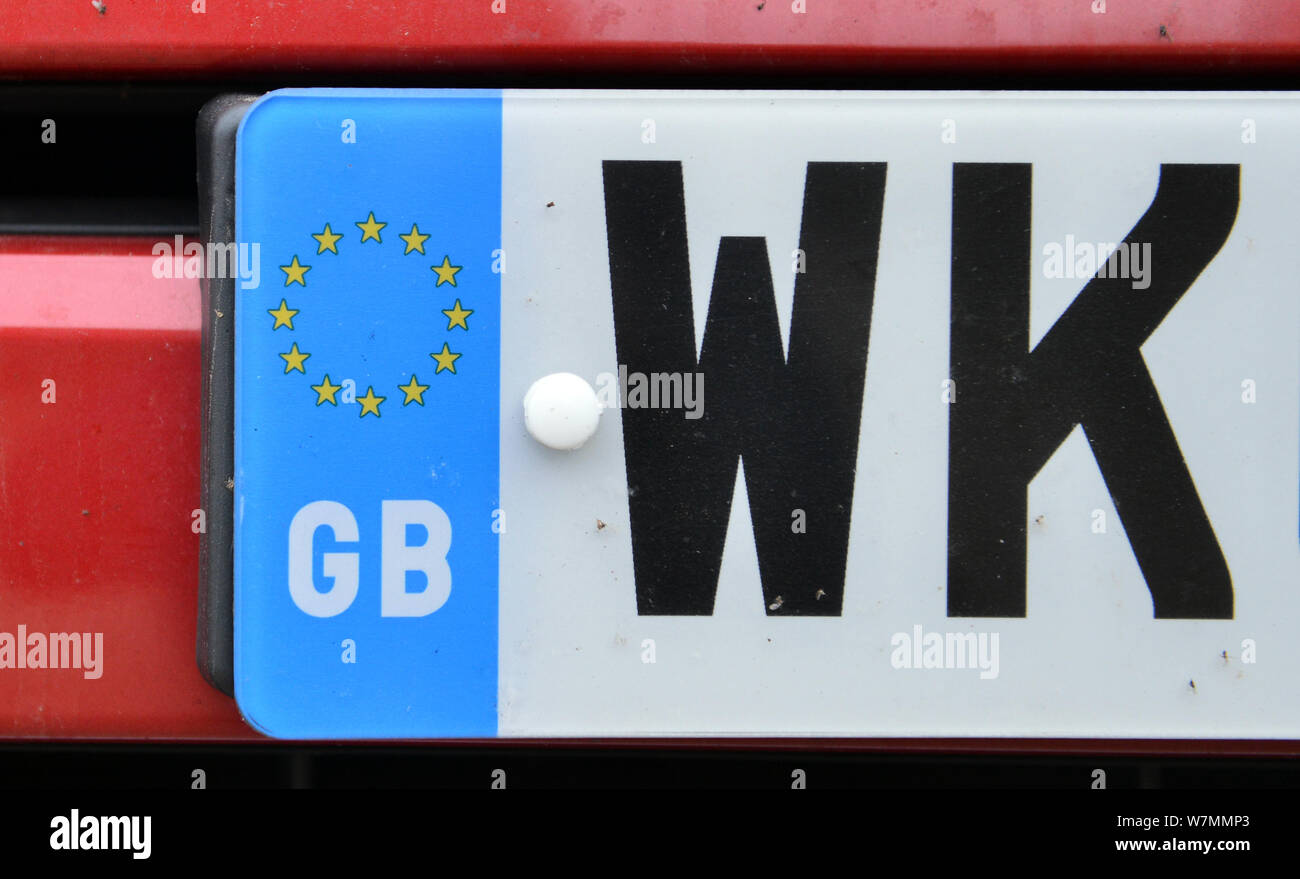 Country code plate hi-res stock photography and images - Alamy