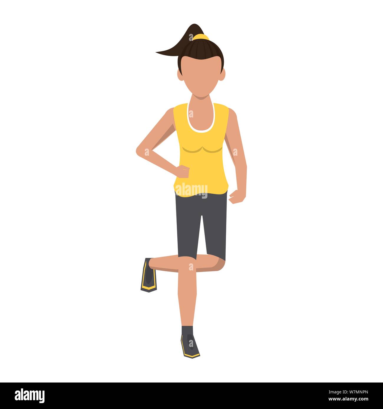 fitness sport lifestyle workout cartoon Stock Vector Image & Art - Alamy