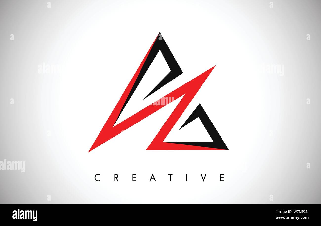 A Letter Red and Black Design Logo. Letter A Icon Logo with Monogram ...