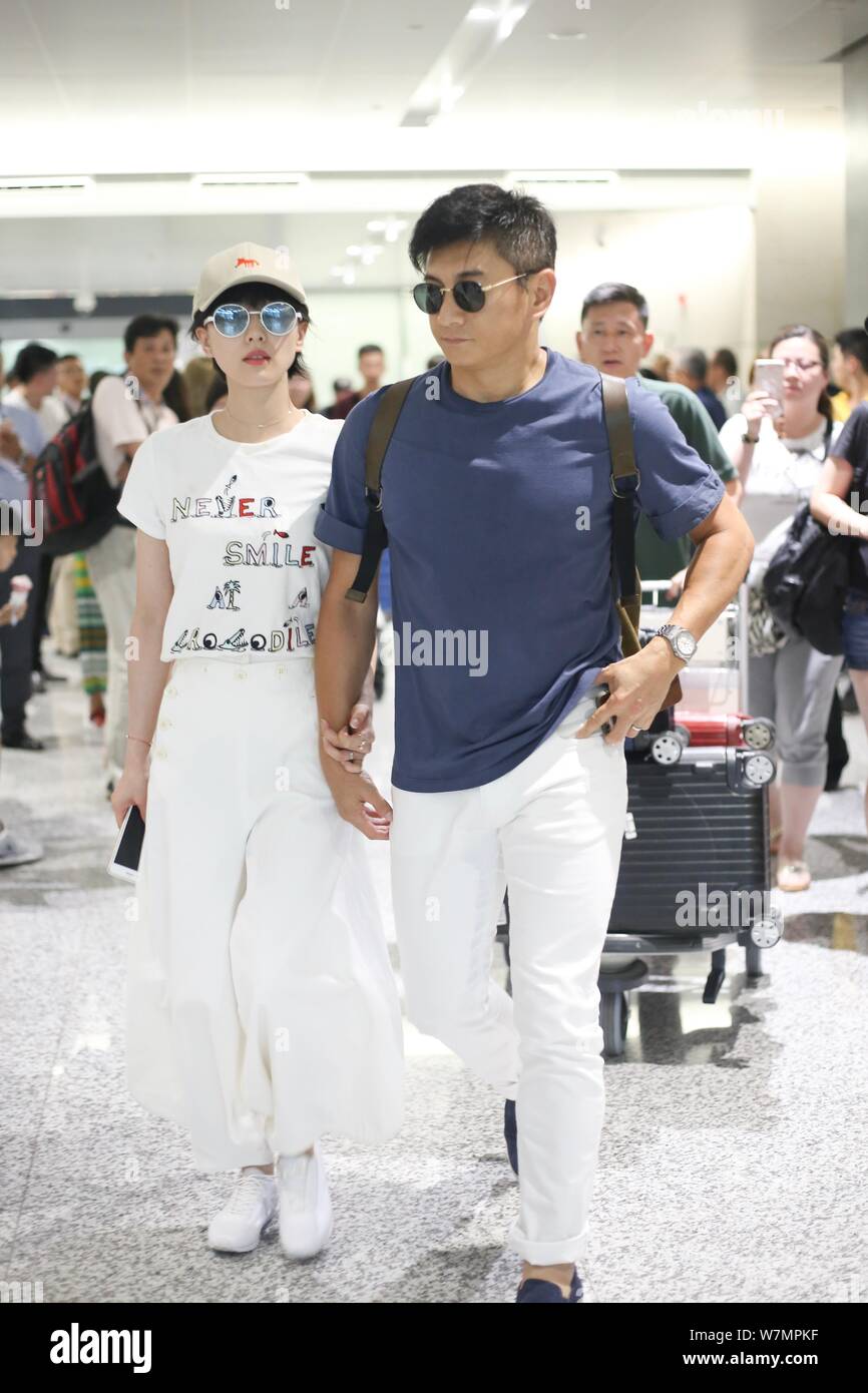 Chinese actress Liu Shishi and her Taiwanese actor husband Nicky Wu are ...