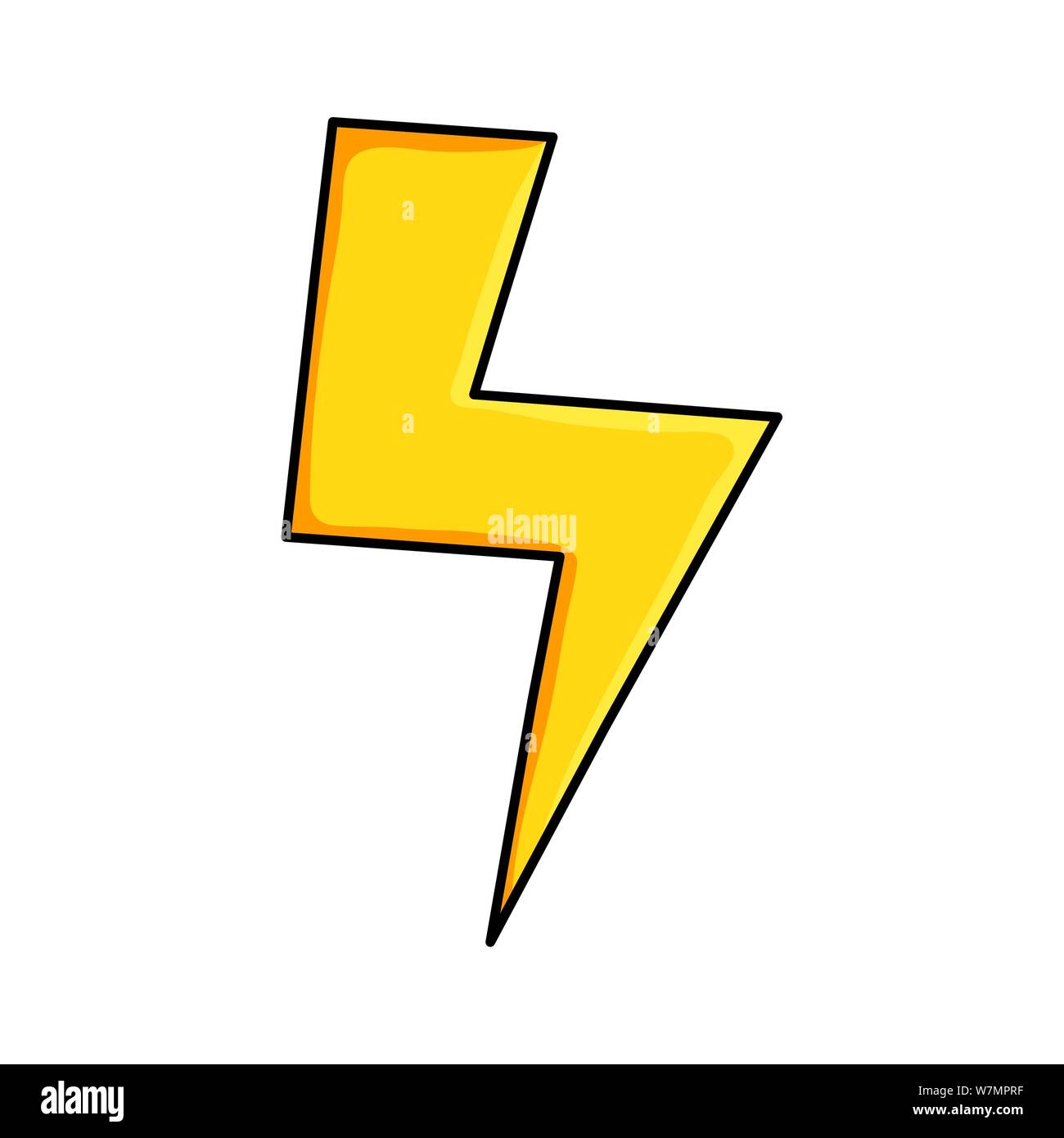 thunder ray power pop art style vector illustration design Stock Vector ...