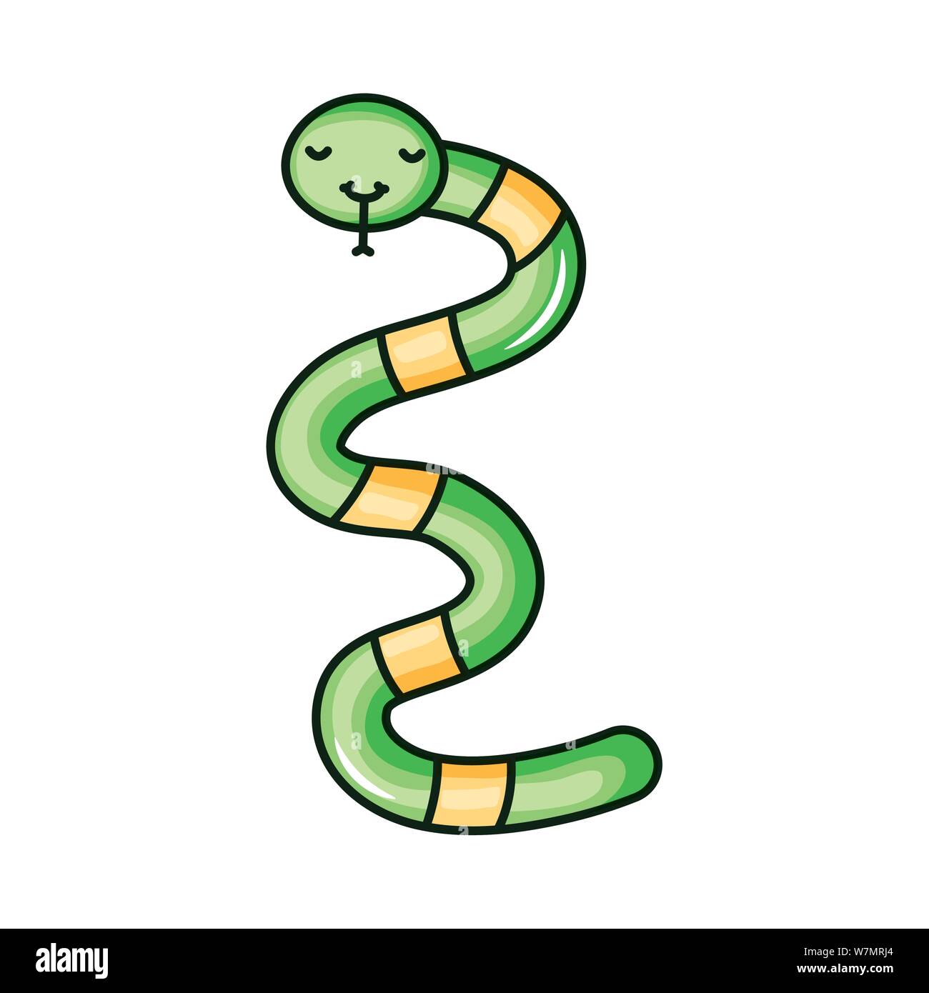 Short Snake Cartoon