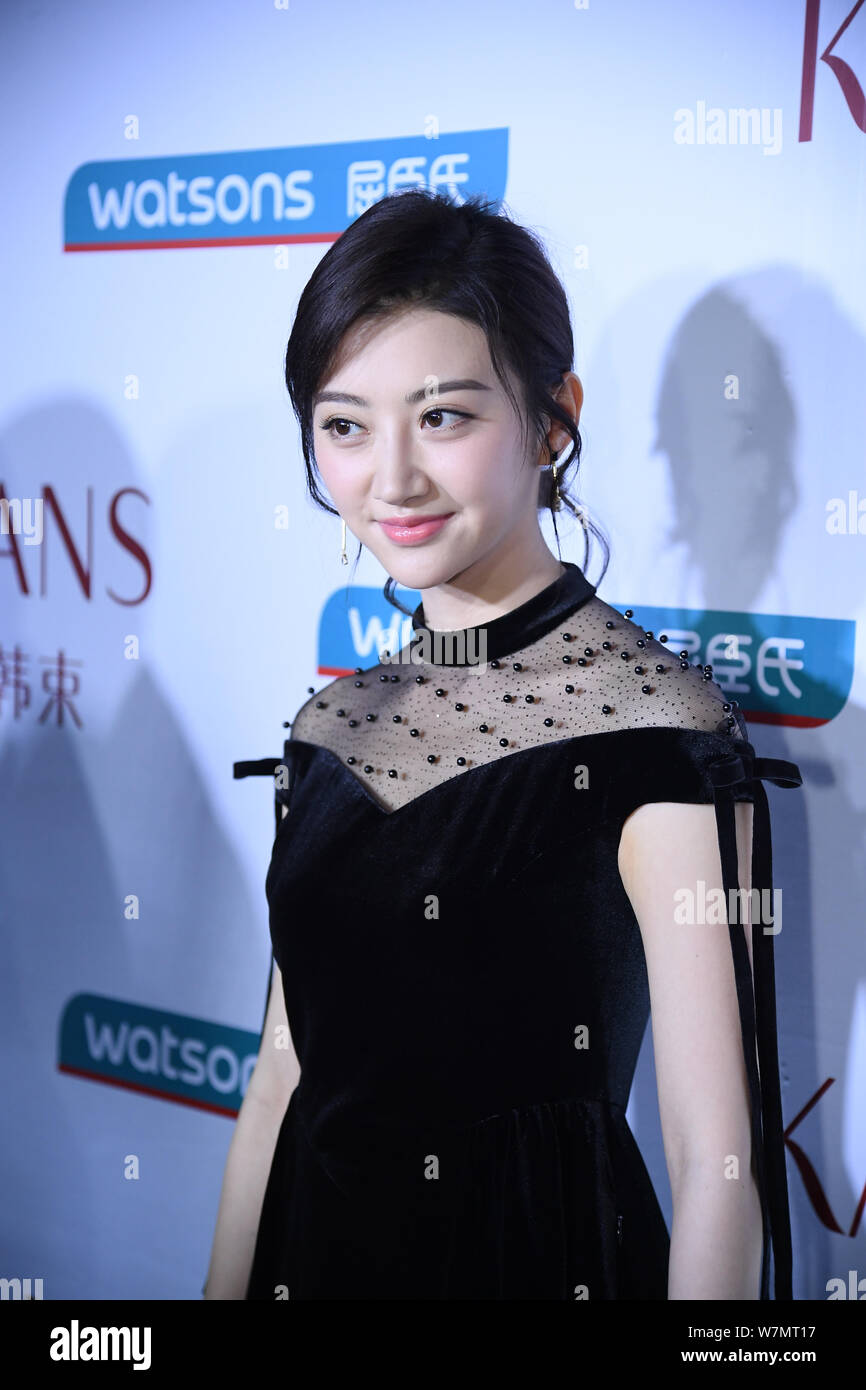 Chinese actress Jing Tian attends a launch event for new products of ...