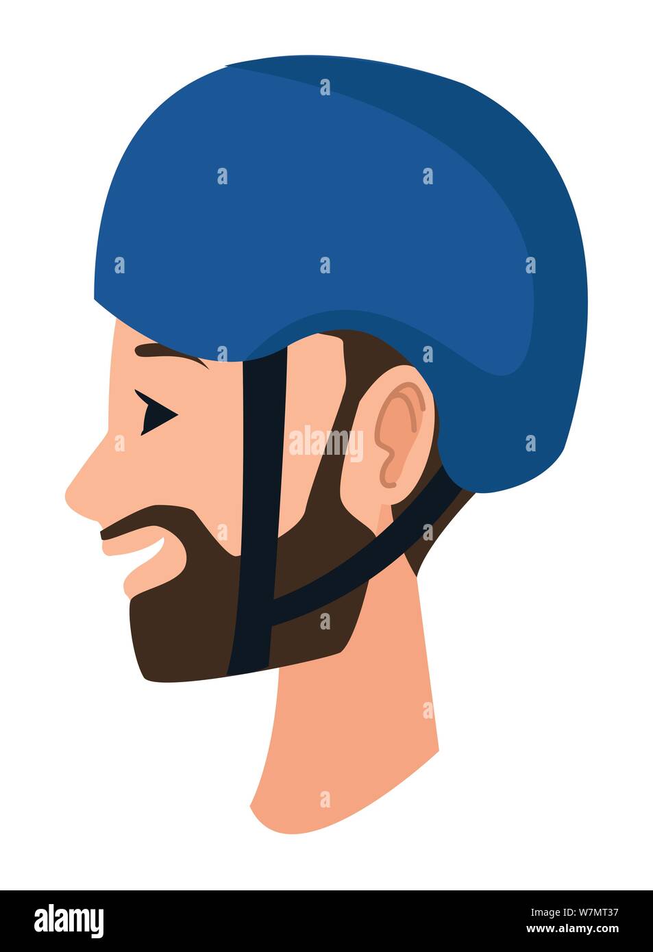 Young man face head profile cartoon Stock Vector Image & Art - Alamy