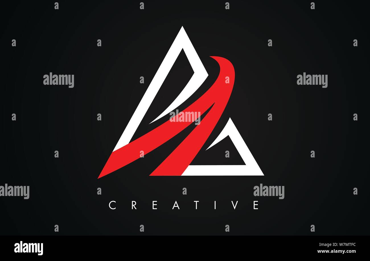 A Letter Red and Black Design Logo. Letter A Icon Logo with Monogram ...