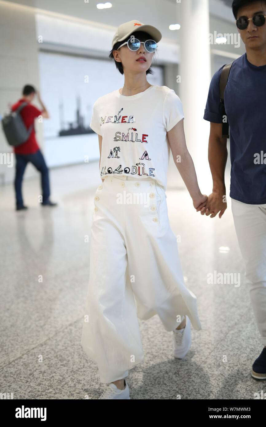 Chinese actress Liu Shishi and her Taiwanese actor husband Nicky Wu are ...