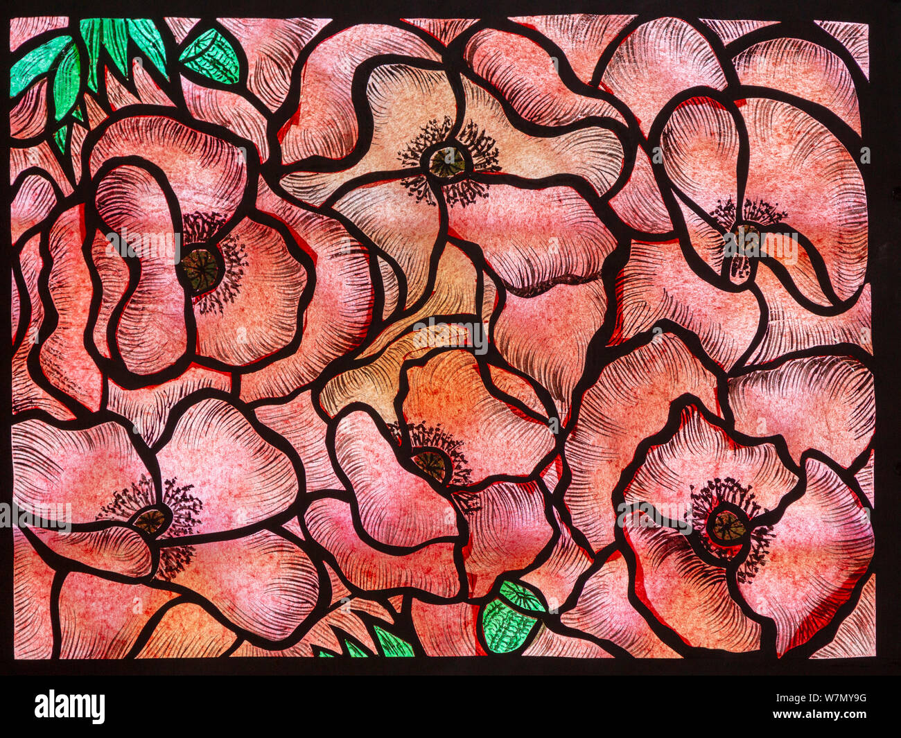 Stained glass memorial window 1918-2018 First World War centenary ...