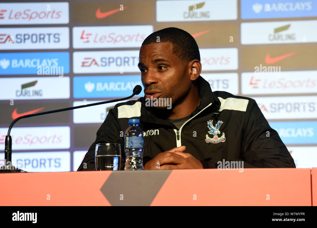 English football player Jason Puncheon of Crystal Palace F.C. attends a ...