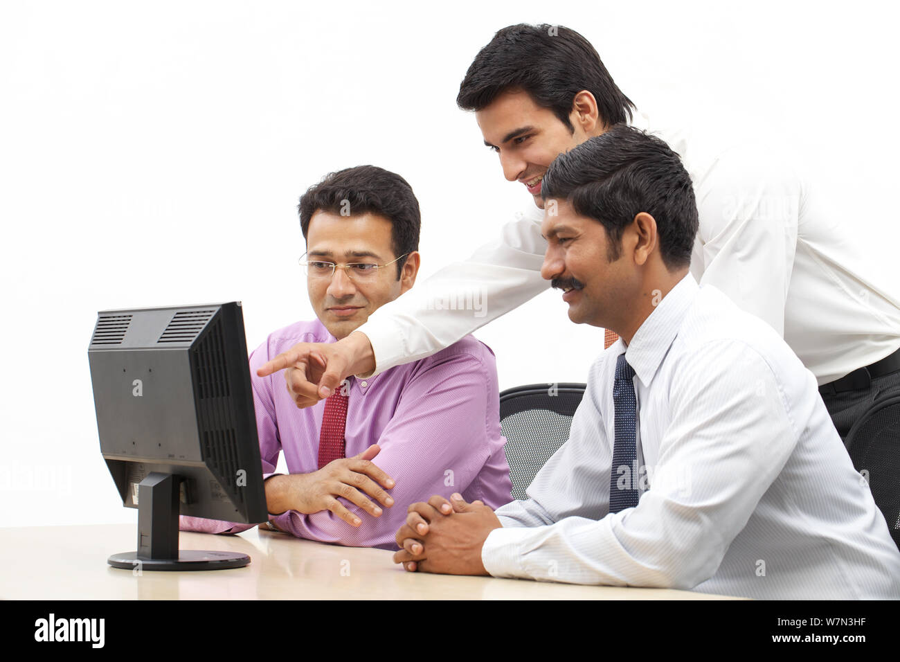 Business executives in an office meeting Stock Photo - Alamy