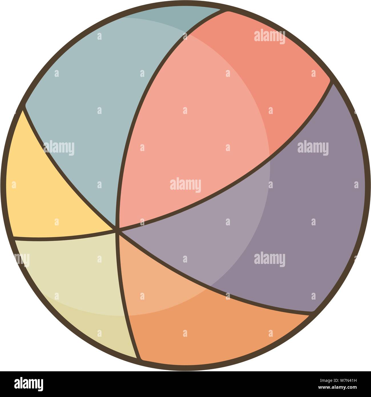 Beach ball icon in vintage color palette Stock Vector Image & Art - Alamy