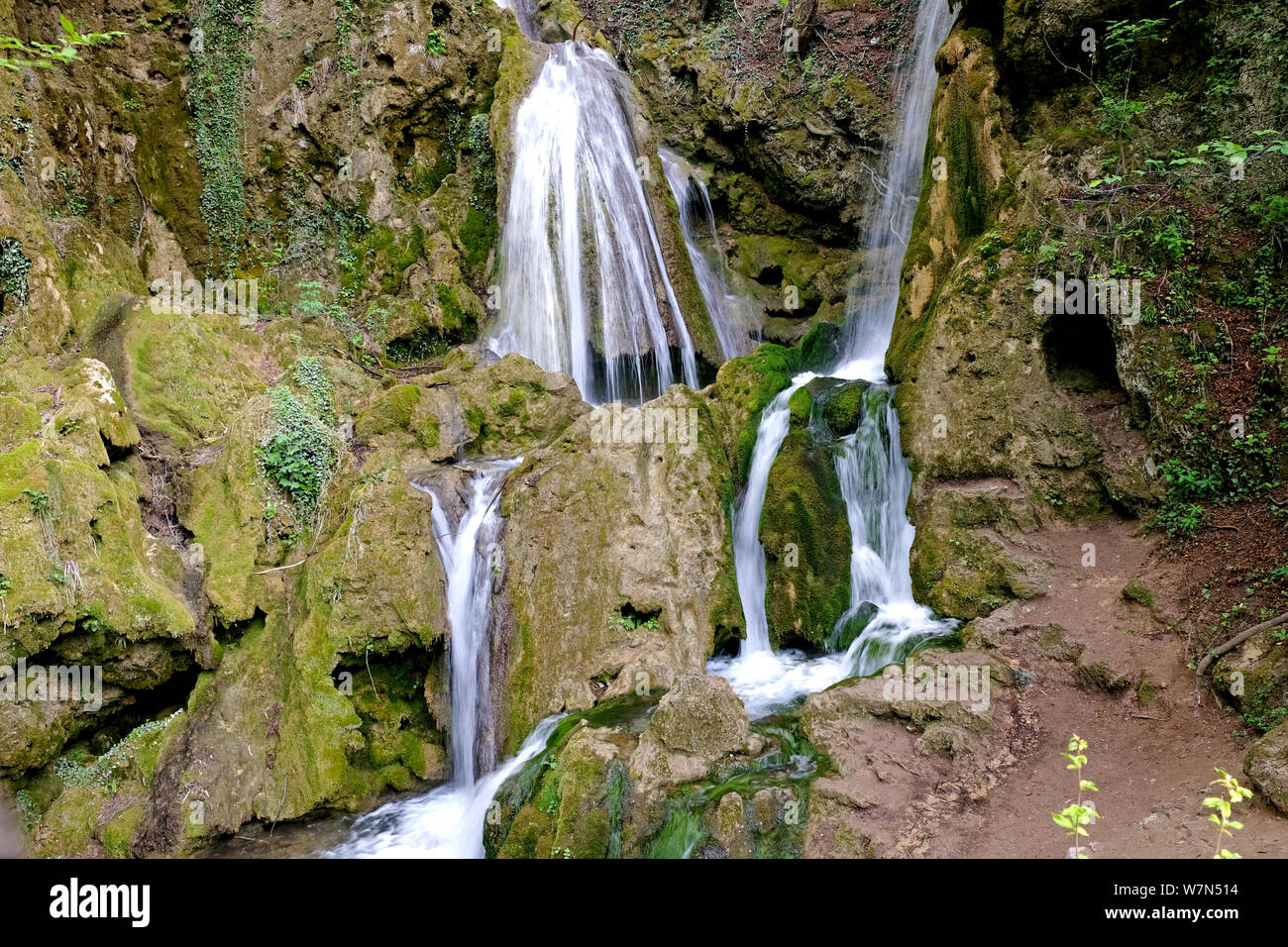 Very beautiful waterfalls in spring Stock Photo - Alamy