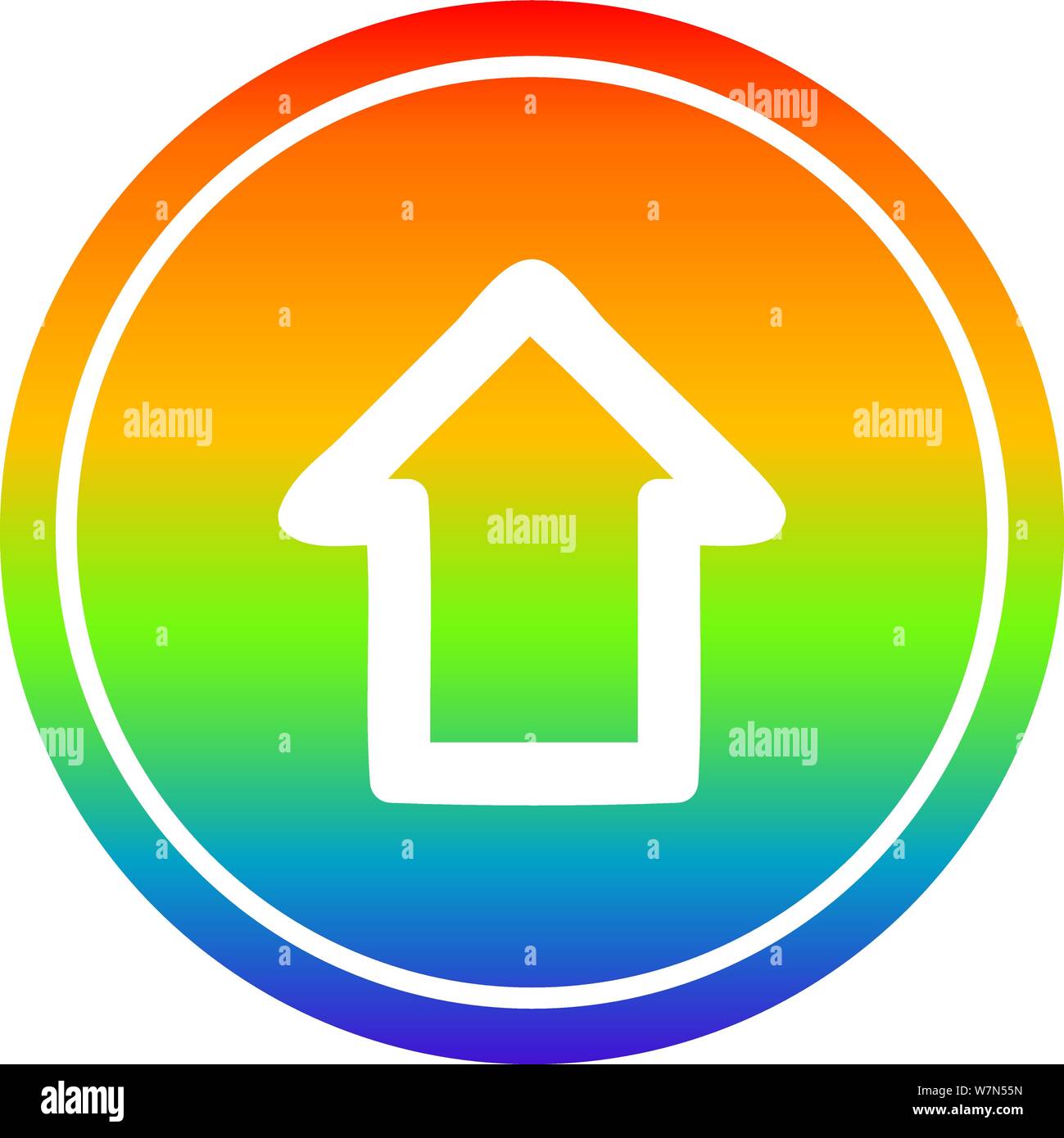 pointing arrow with rainbow gradient finish Stock Vector Image & Art ...
