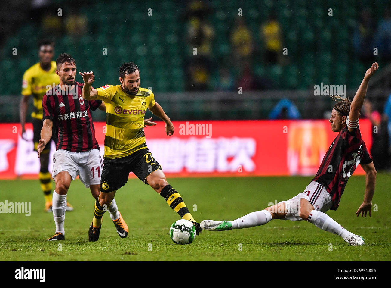 German football player Gonzalo Castro, left, of Borussia Dortmund ...