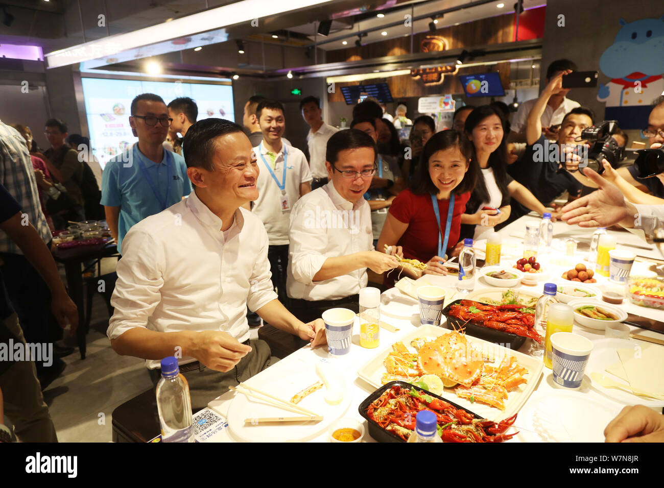 Jack Ma or Ma Yun, chairman of Chinese e-commerce giant Alibaba Group ...