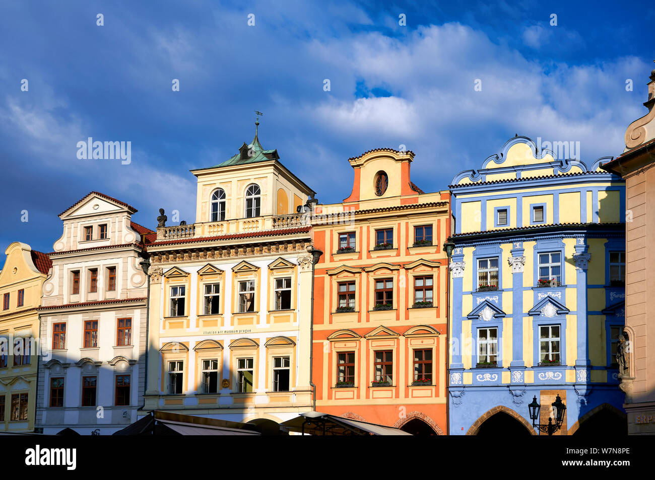 Prague Czech Republic. Historical buildings in Old Town Square Stock ...