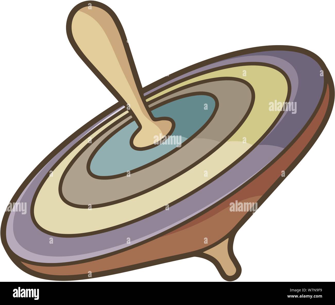 Cartoon Spinning Top