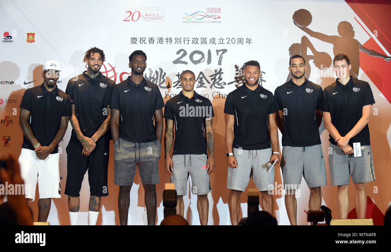 (From left)American basketball players Justin Anderson, Willie Cauley ...