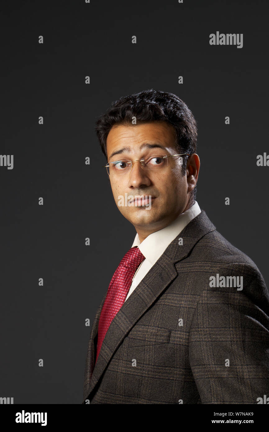 Side profile of a businessman Stock Photo - Alamy