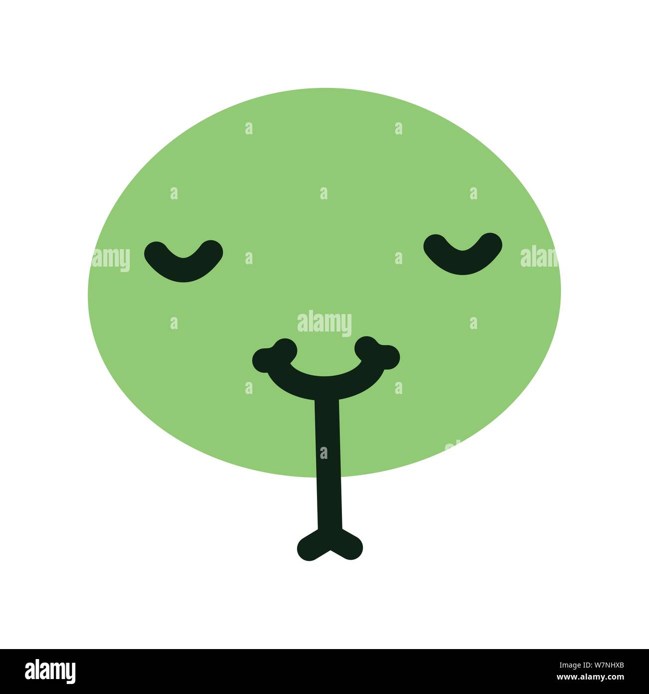 cute little snake head kawaii character vector illustration design ...