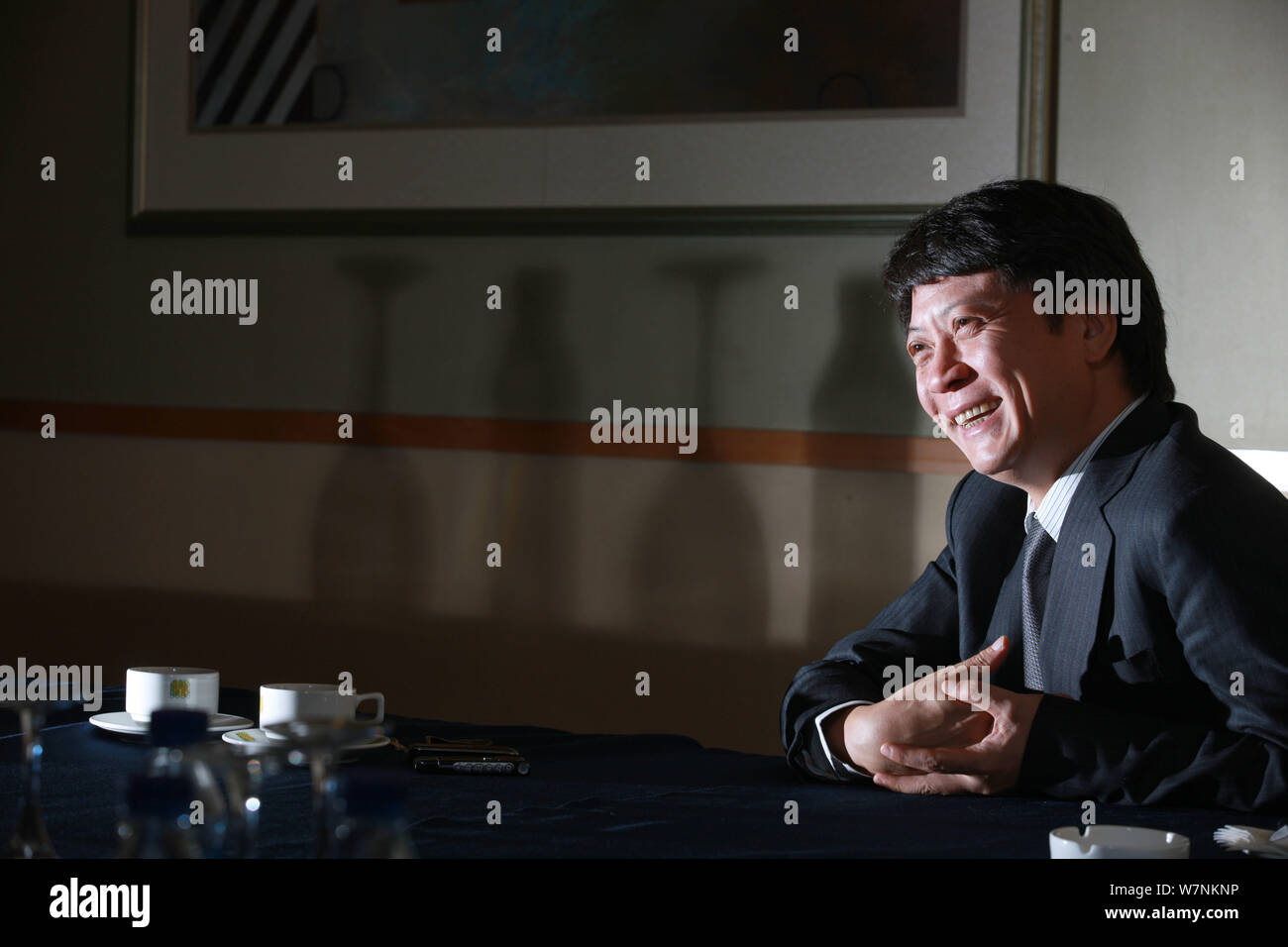 --FILE--Sun Hongbin, Chairman of Sunac China Holdings Ltd., is pictured ...