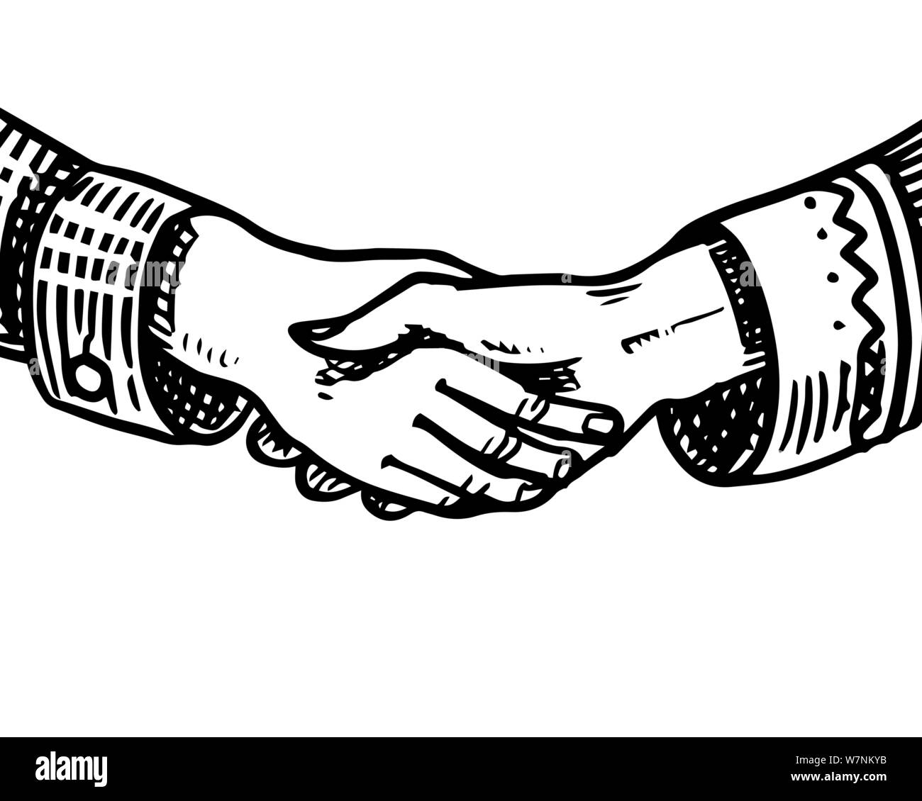 Handshake peoples. Symbol of friendship and partnership. Peace in the ...