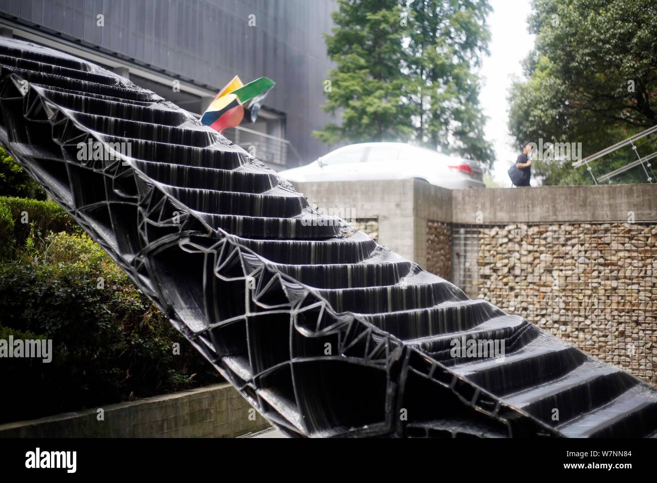 View of the world's first 3D printing bridge using robotic 3D printing ...