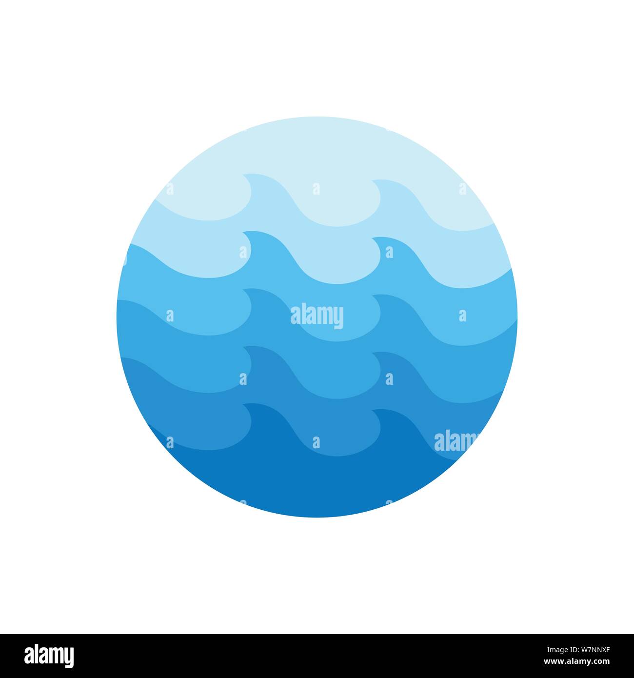 Blue sea water background Cut Out Stock Images & Pictures - Alamy