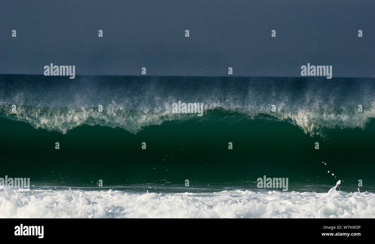Wave breaking s at Porth Oer, Whistling sands, Aberdaron, Wales ...
