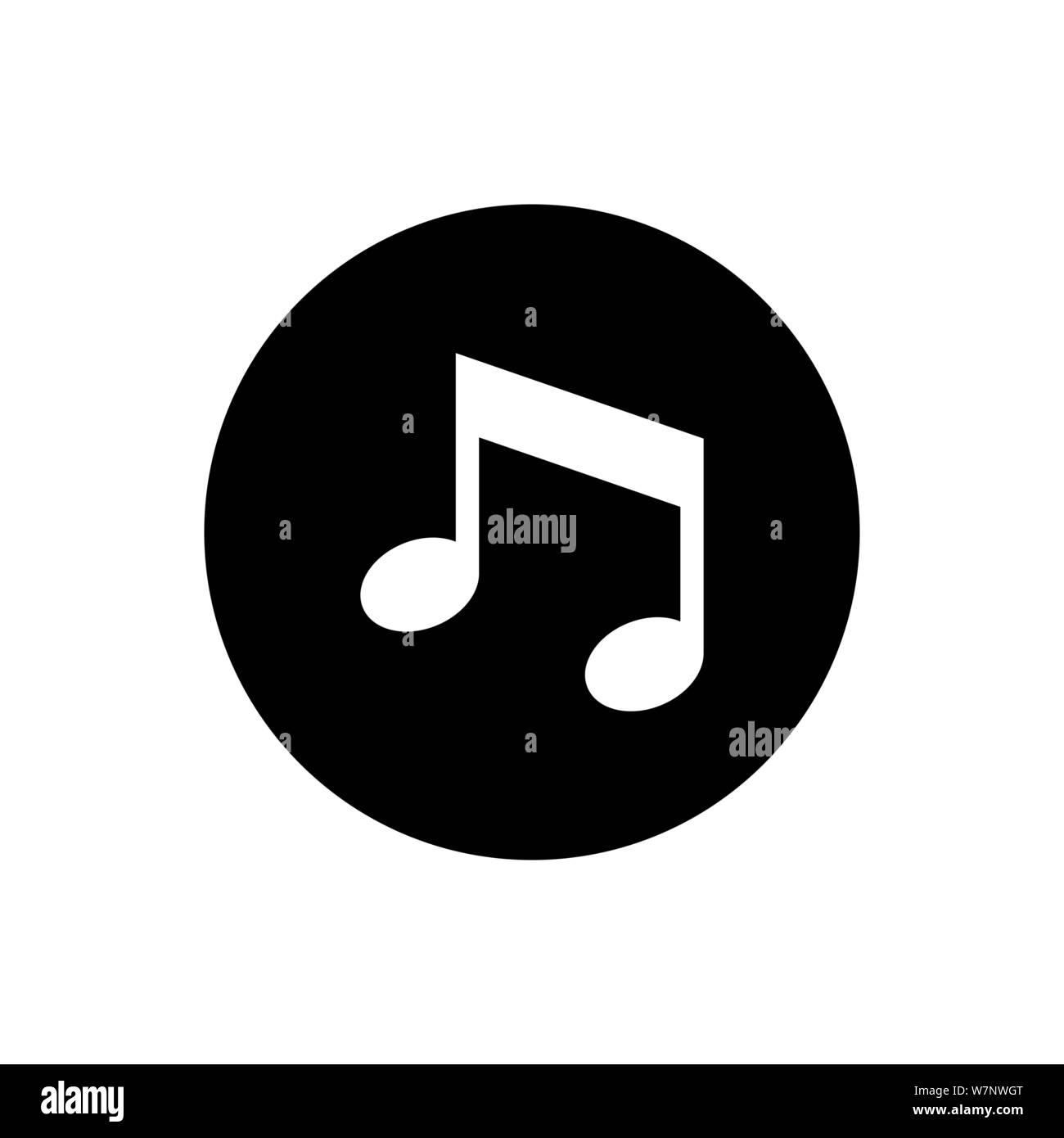 Music note Icon Vector illustration design Stock Vector Image & Art - Alamy