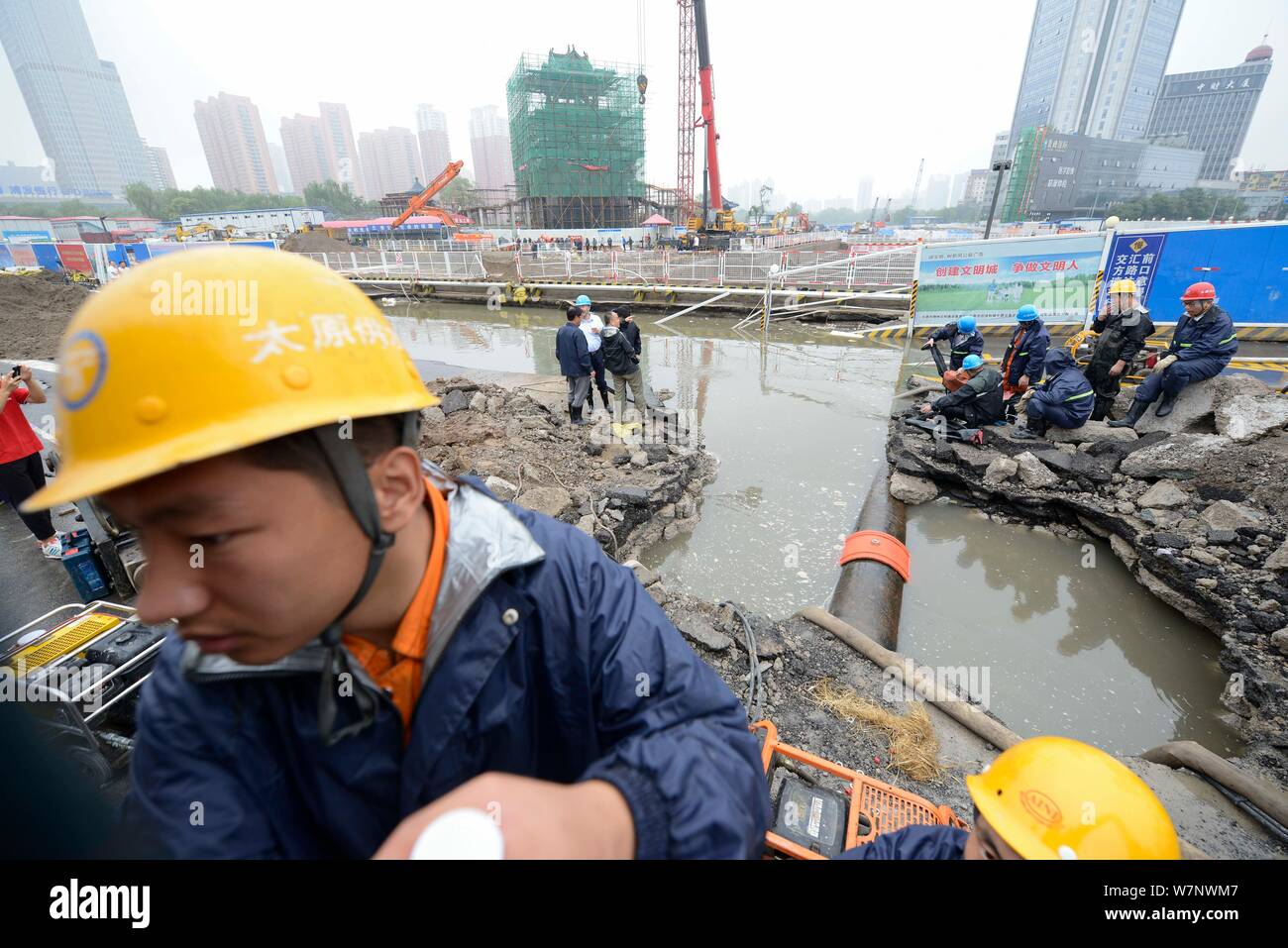 Broken water pipe hi-res stock photography and images - Alamy
